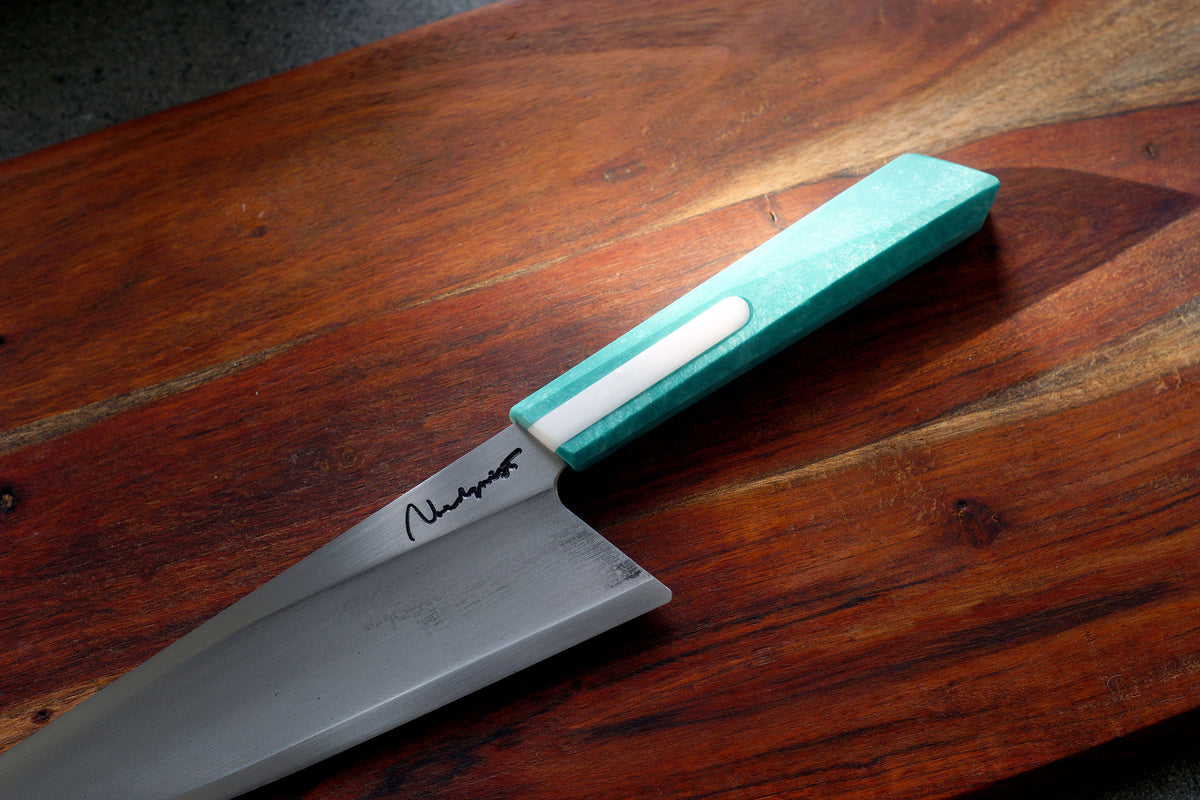 Turquoise & White Gyuto – Nordquist Designs Inc.