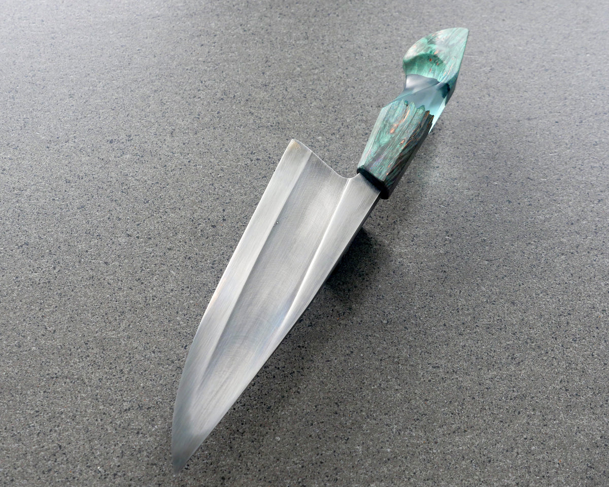 Maple, Resin & Copper S-Grind Chef's Knife – Nordquist Designs Inc.